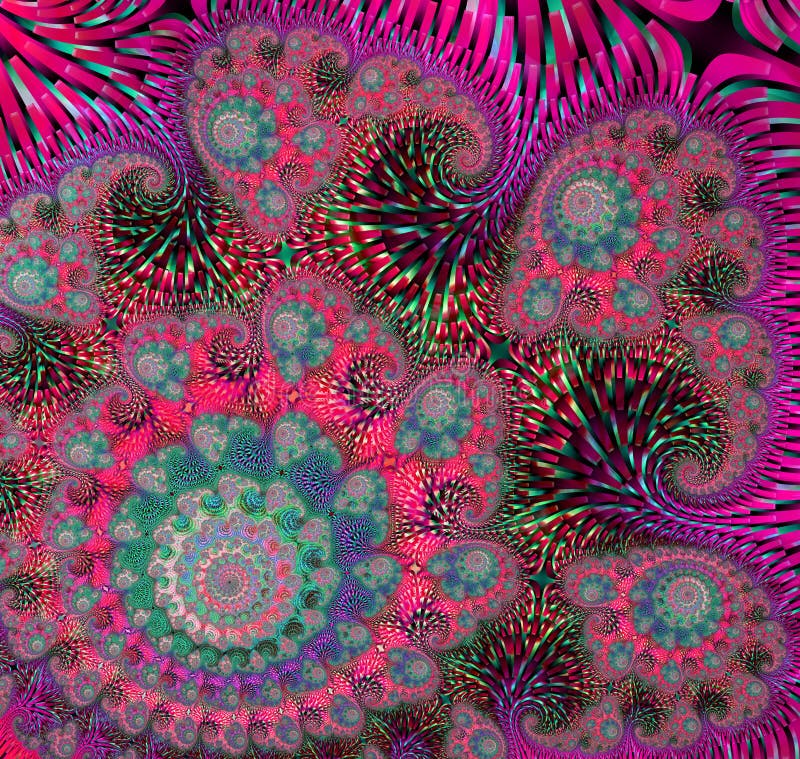 Abstract Digital Artwork. Patterns of Nature. Magic Shells. Stock ...