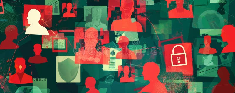 Abstract Digital Artwork Reflecting the Challenges of Identity Theft ...