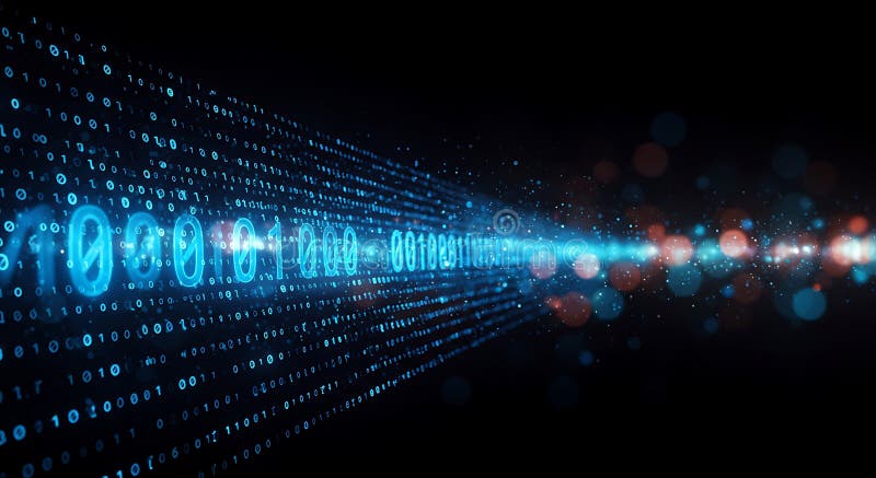 Binary Code Data Stream Glowing Lights Stock Photos - Free & Royalty-Free Stock Photos from ...