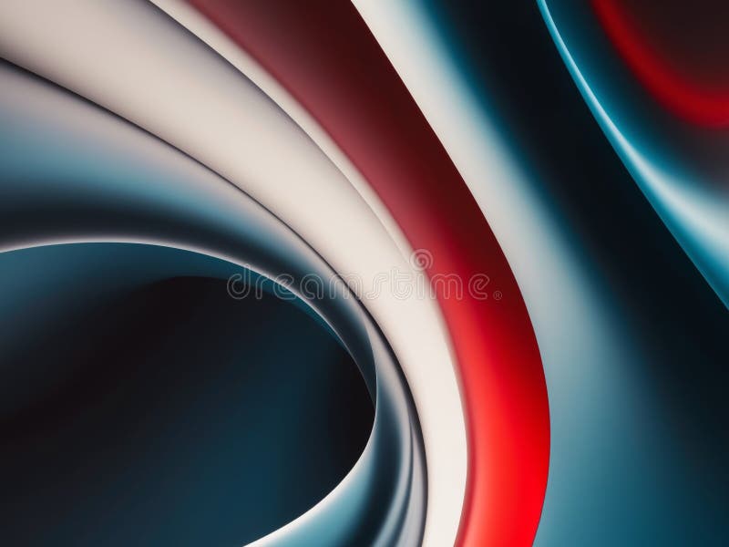 Abstract Digital Artwork with Smooth Gradients Dynamic Color Waves in ...