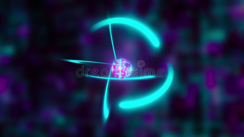 Abstract digital atom stock footage. Video of video - 310136748