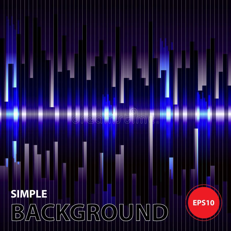 Motion Blue Technology Background with Shapes and Line. Abstract Stock ...