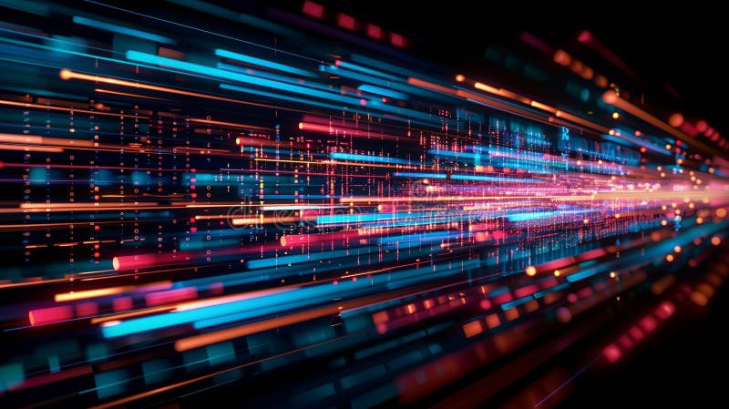 Abstract Digital Background As Design for Technology, AI, Data ...