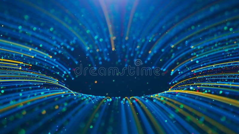 Abstract Digital Background Big Data Visualization Stock Illustration Illustration Of