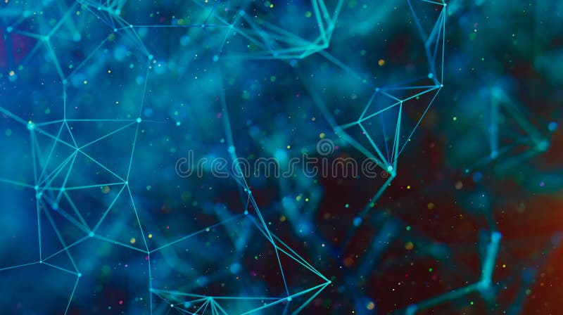 Big Data Visualization. Abstract Background with Lines Array and Binary ...