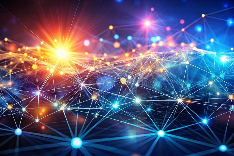 Abstract Digital Background Big Data Visualization Stock Illustration Illustration Of Tech