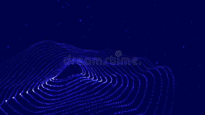 Abstract Digital Background. Big Data Visualization. Data Flow ...