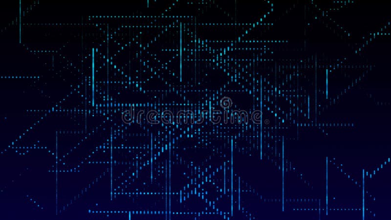 Abstract Digital Background. Big Data Visualization. Data Flow ...