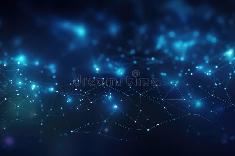 Abstract Digital Background. Big Data Visualization. Network Connection ...