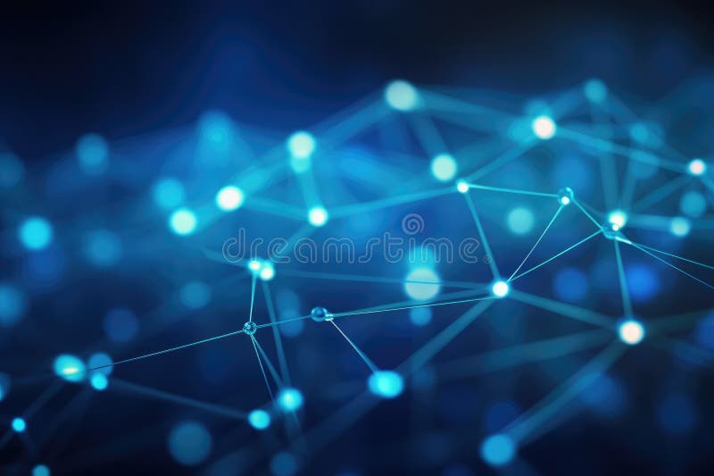 Abstract Digital Background Big Data Visualization Network Connection Structure Science