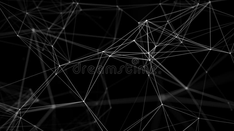 Abstract Digital Background Big Data Visualization Network Connection Structure Science