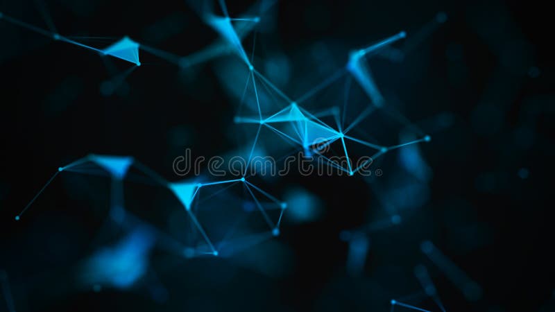 Abstract Digital Background Big Data Visualization Network Connection Structure Science