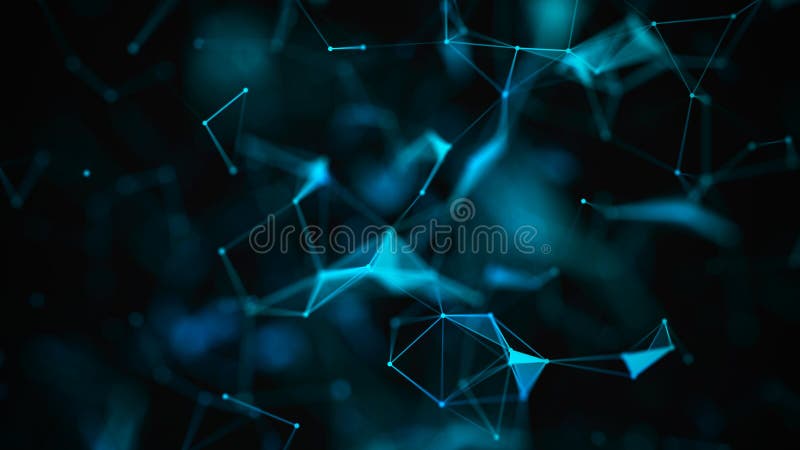 Abstract Digital Background Big Data Visualization Network Connection Structure Science