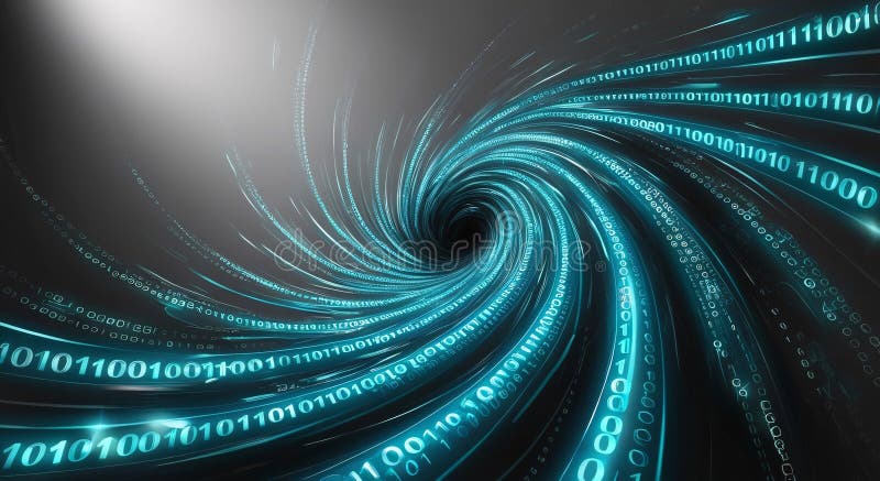 An Abstract Digital Background with Binary Code and AI Algorithms ... An Abstract Digital Background with Binary Code and AI Algorithms ...