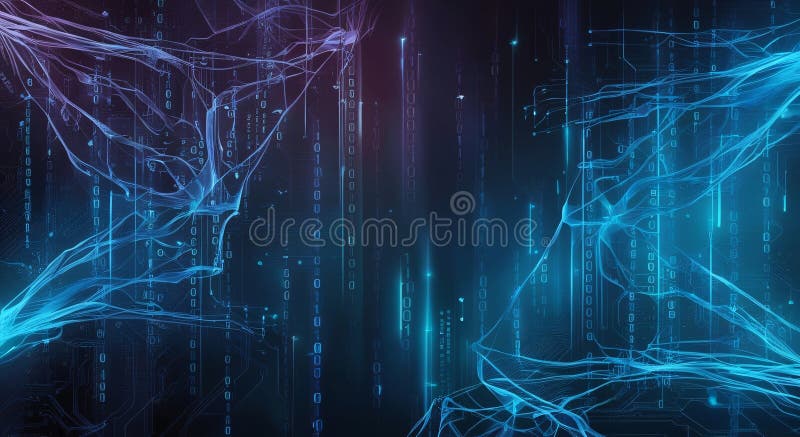 An Abstract Digital Background With Binary Code And Ai Algorithms 9866