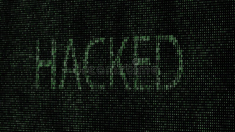 Binary Code Abstract Technology Background Big Data Coding Or Hacker Concept Binary Code