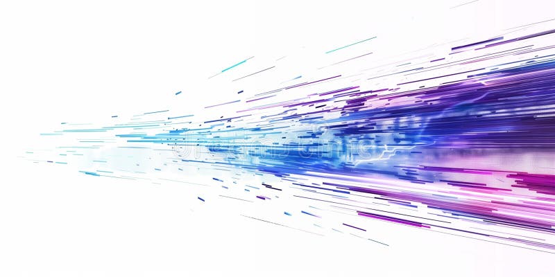 Abstract Digital Background with Blue and Purple Lines on White ...