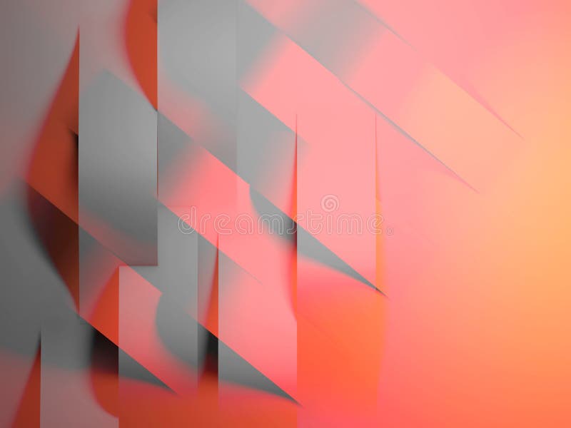 Abstract Digital Background, Colorful Installation 3d Stock ...