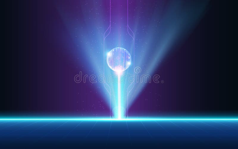 Abstract Digital Background Concept of Future Digital Technology ...