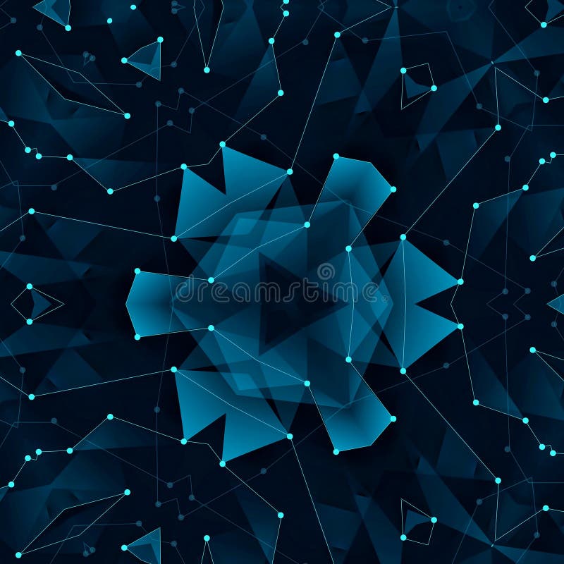Abstract Digital Background Connecting Dots and Lines. Information ...