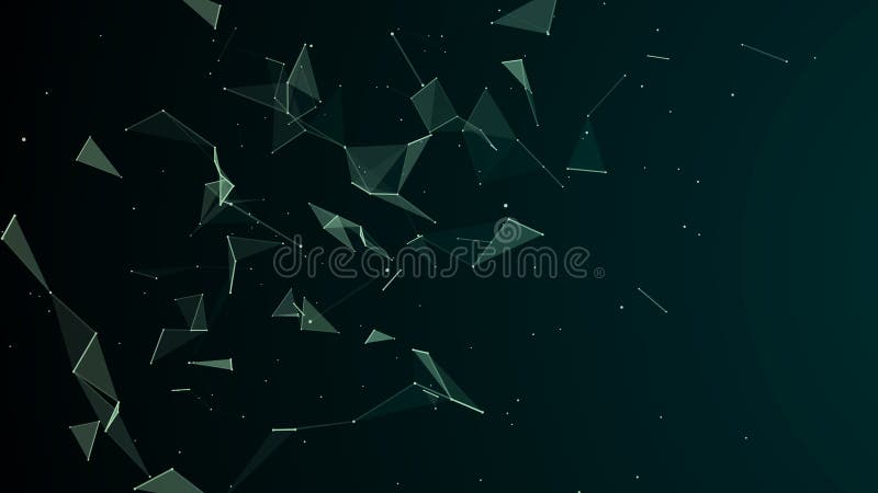 Abstract Digital Background. Cosmic Particles. the Effect of Plexus ...