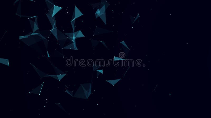 Abstract Digital Background. Cosmic Particles. the Effect of Plexus ...