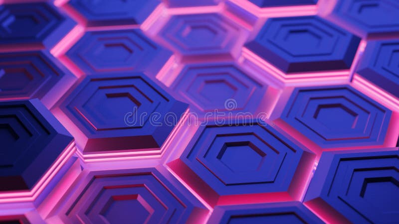 Abstract Digital Background. 3d Render Stock Illustration ...