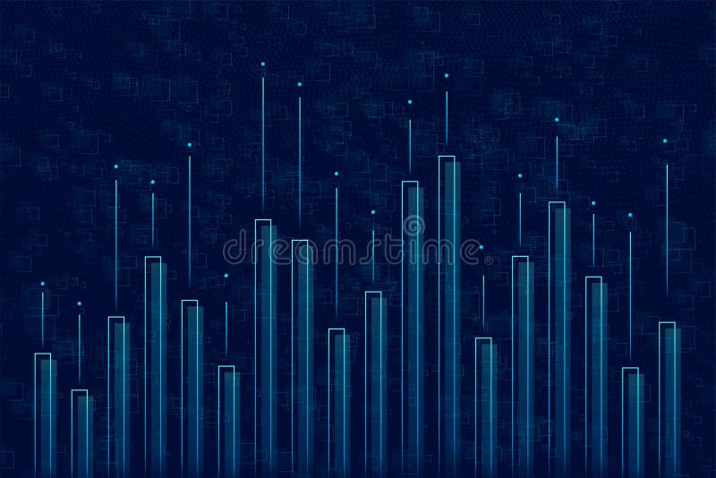 An Abstract Digital Background with a Dark Blue Color Palette Featuring ...