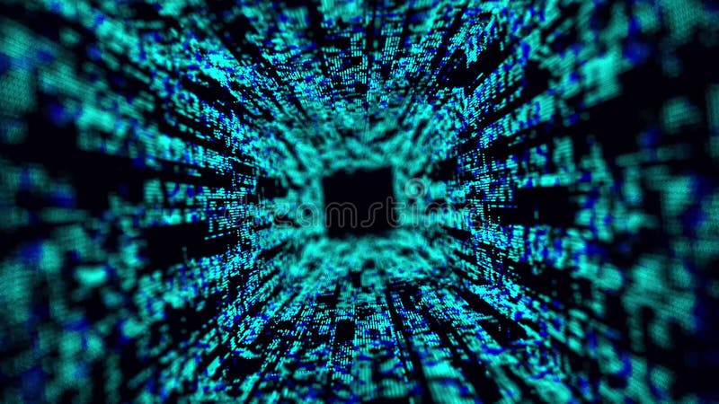 Big Data Visualization. Abstract Digital Background. Data Flow ...