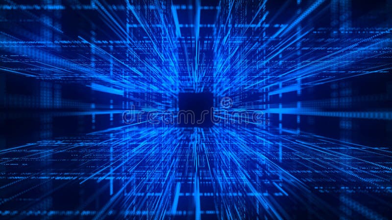 Abstract Digital Background. Data Flow Information. Concept of Digital ...