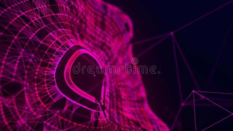 Abstract Digital Background. Data Flow Information. Concept of Digital ...