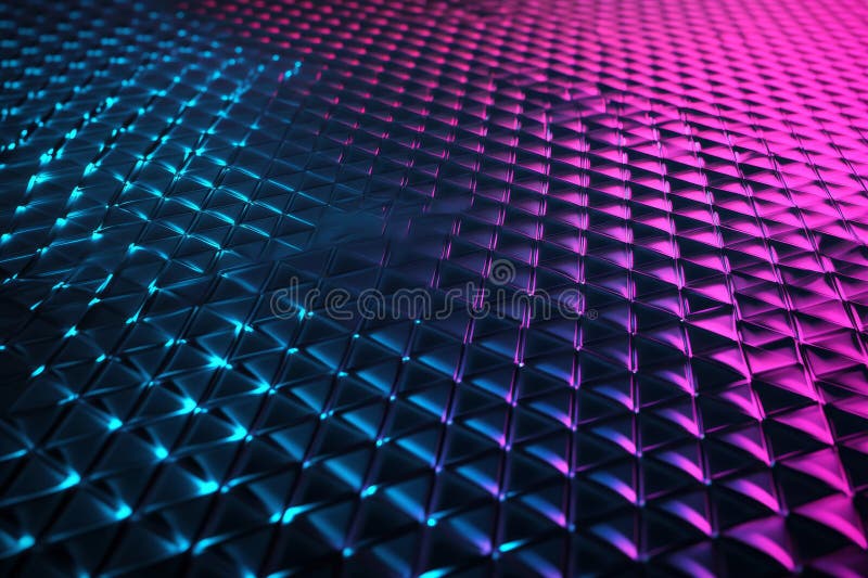 An Abstract Digital Background Featuring Glowing Triangle Grids in ...
