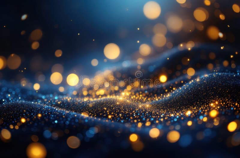 An Abstract Digital Background Featuring Shimmering Glitter Lights ...