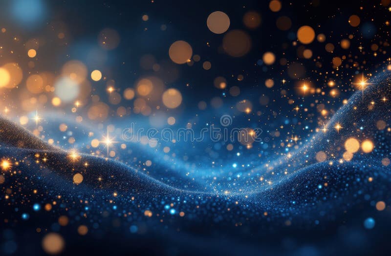 An Abstract Digital Background Featuring Shimmering Glitter Lights ...