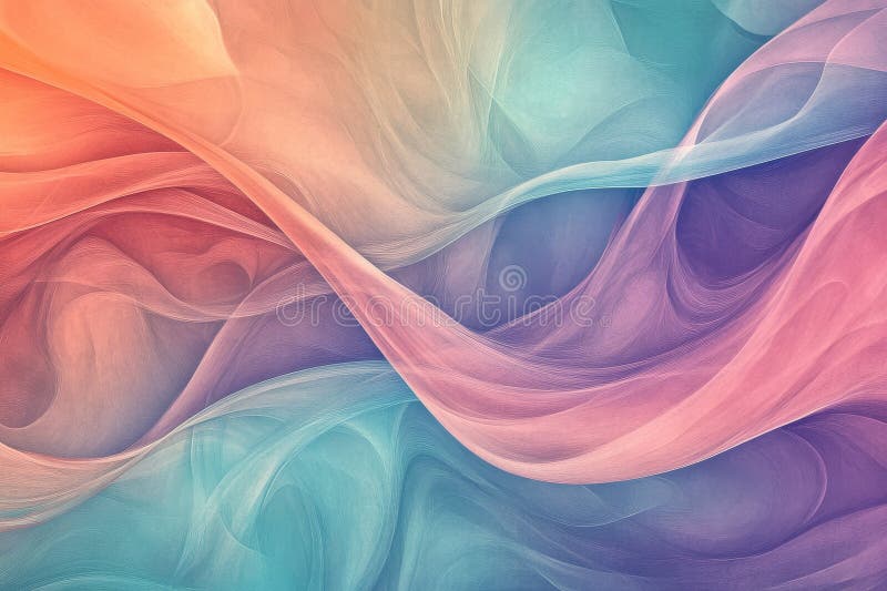 An Abstract Digital Background Featuring Smooth, Flowing Gradients in ...