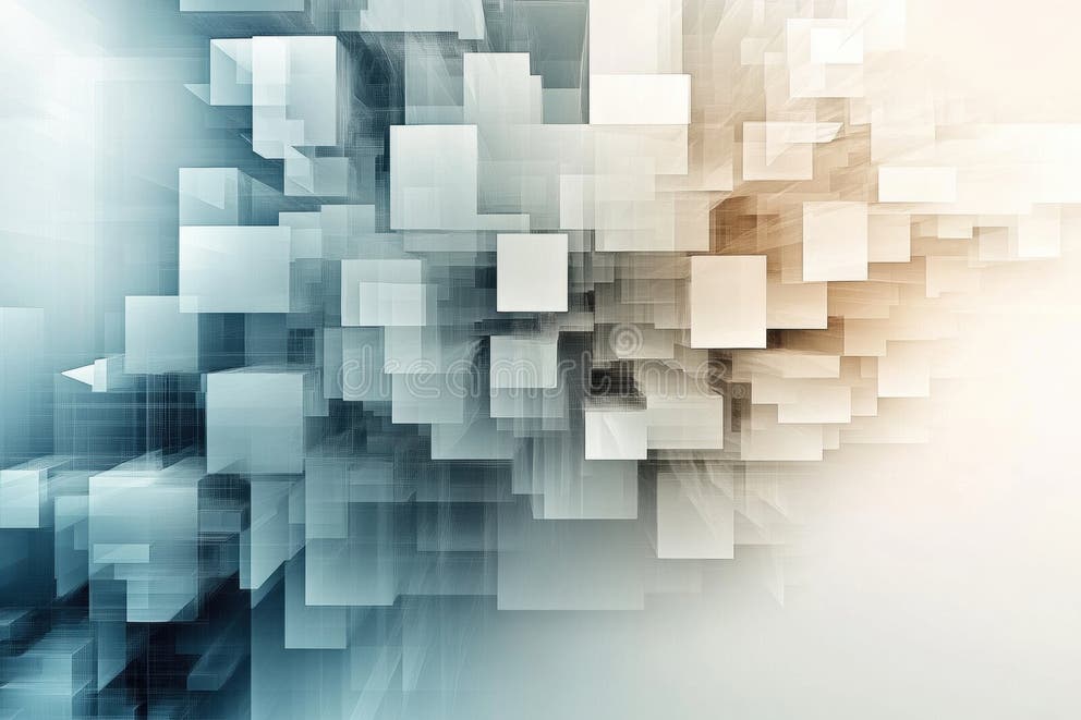 Abstract Digital Background Featuring Structured Pixel-like Forms in ...