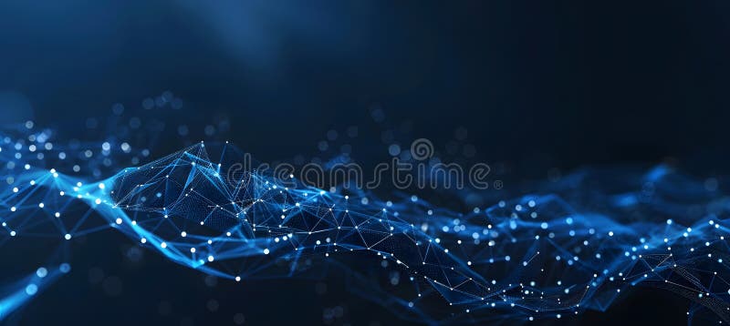 Abstract Digital Background with Glowing Connections - AI Generated ...