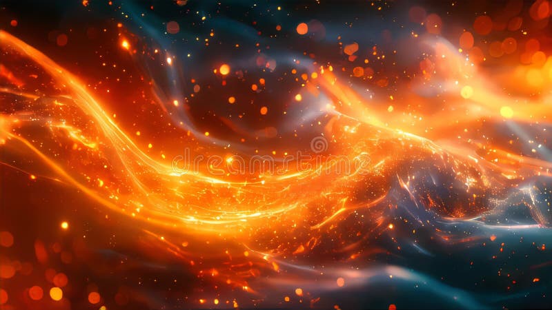 Abstract Digital Background with Glowing Particles. Futuristic Wave ... Abstract Digital Background with Glowing Particles. Futuristic Wave ...