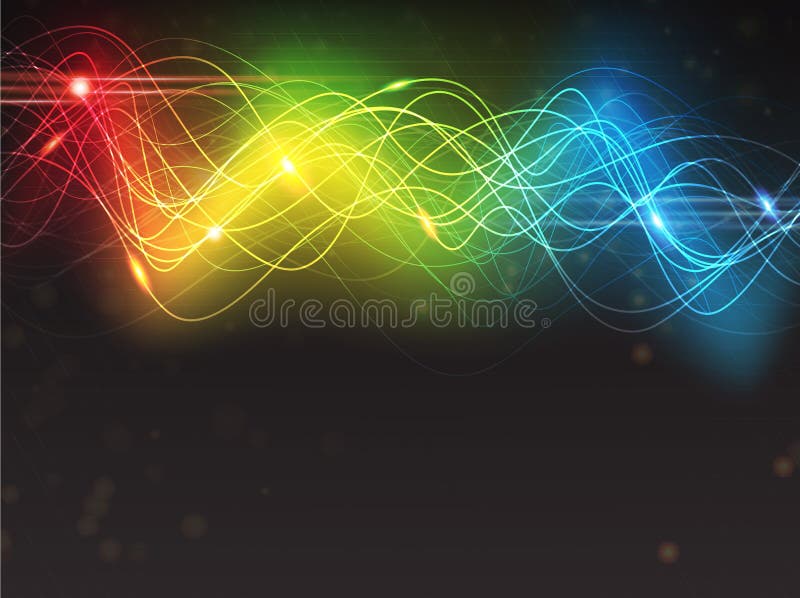 Abstract spectral border stock vector. Illustration of colored - 20805051