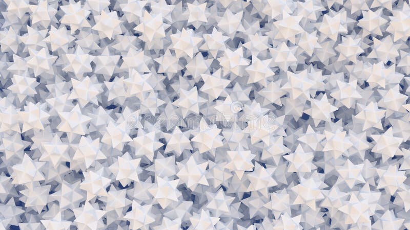 Abstract Digital Background with Heap of White 3D Stars Stock ...