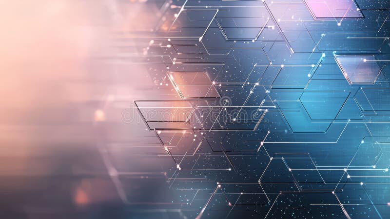 Abstract Digital Background with Hexagonal Shapes and Vibrant Colors ...