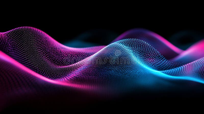 An Abstract Digital Background Made Up of Rounded Colored Lines ...