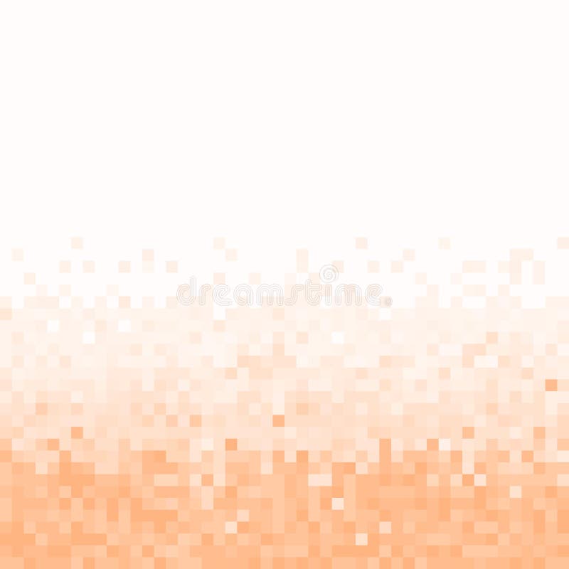 Peach Geometric Background. Pixel Style. Stock Vector - Illustration of ...