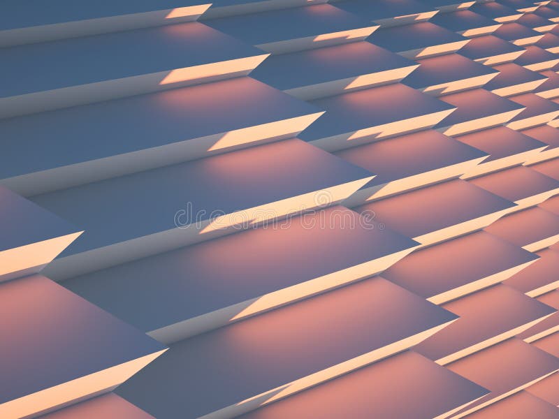 Abstract Digital Background, Parametric Structure 3d Stock Illustration ...