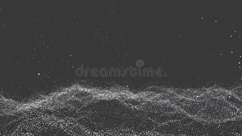 Abstract Digital Background with Particles Stock Illustration ...