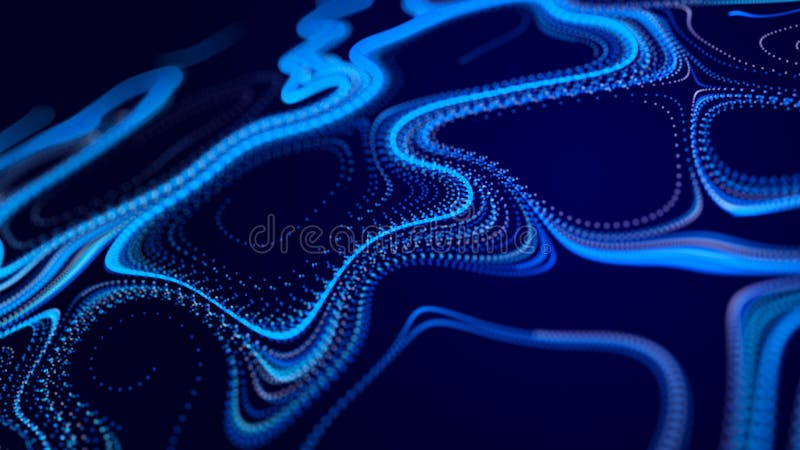 Abstract Digital Background from Rounded Colored Lines. Information ...