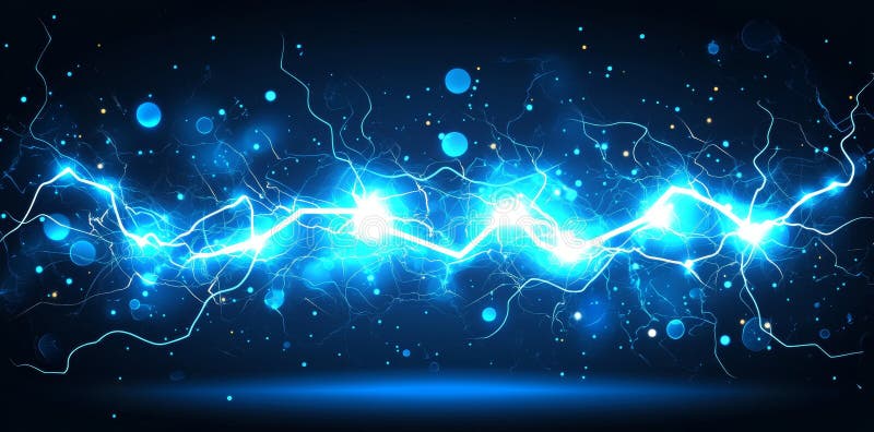 The Abstract Digital Background Showcases a Mesmerizing Blue Energy ...