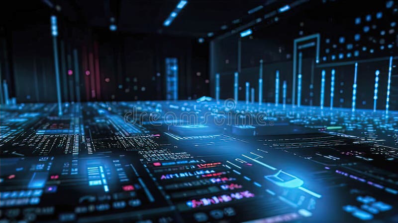 Abstract Digital Background with Smooth Lines and Particles, Ideal for ...