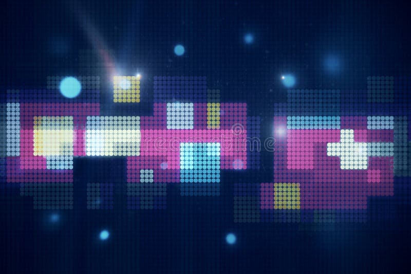 Abstract Digital Background Stylized As Old Pixel Illustration, Retro ...