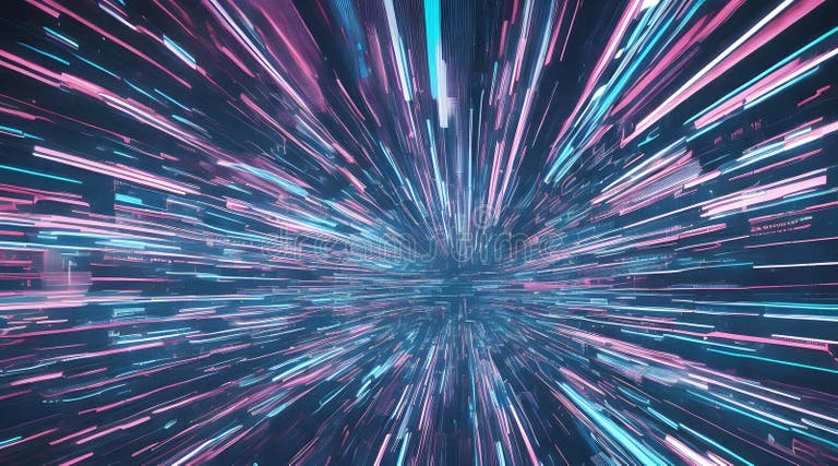 Abstract Digital Background Tech Binary Code Featuring Female Programmer Immersed in Coding ...